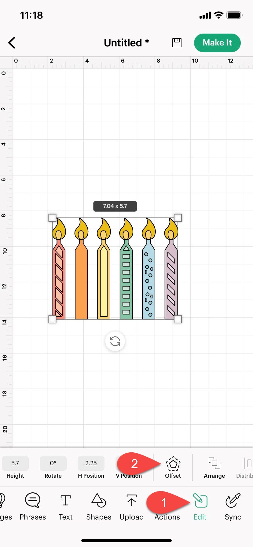 How to use the Offset feature in Design Space – Help Center