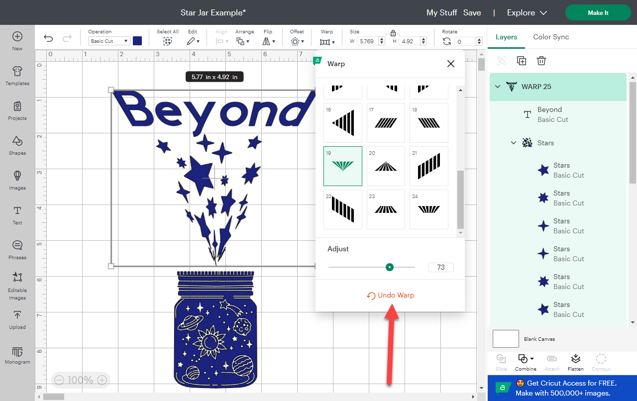 How to use Warp in Design Space – Help Center
