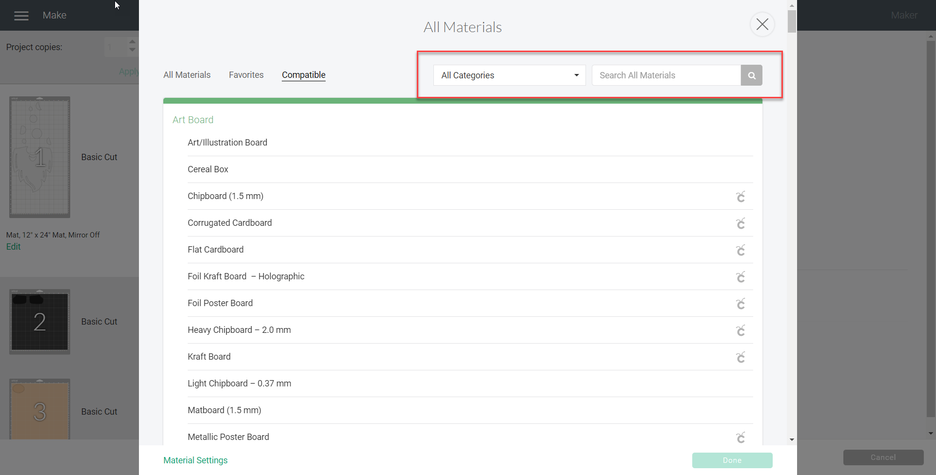 How do I choose material settings? – Help Center