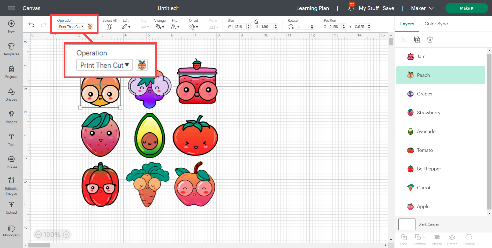 How to Print Then Cut in Design Space – Help Center