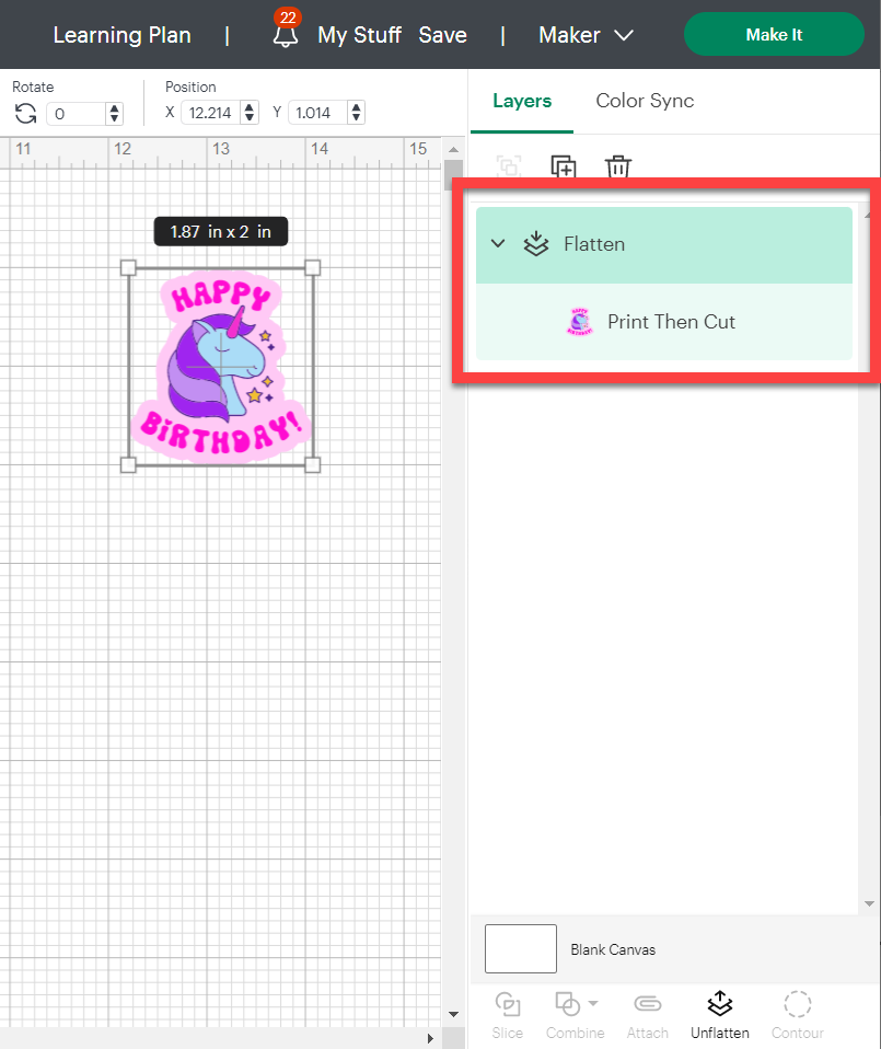 How to Print Then Cut in Design Space – Help Center