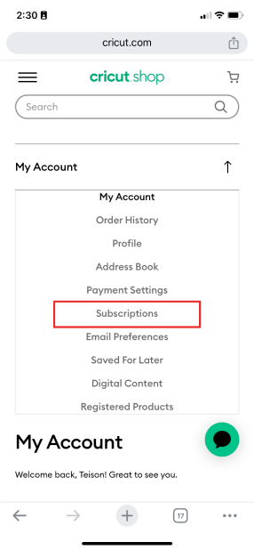 How do I review my Cricut Access subscription status? – Help Center