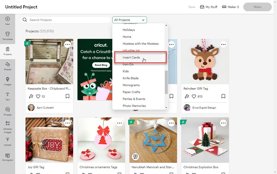 Cricut Insert Cards and Card Mat – Help Center