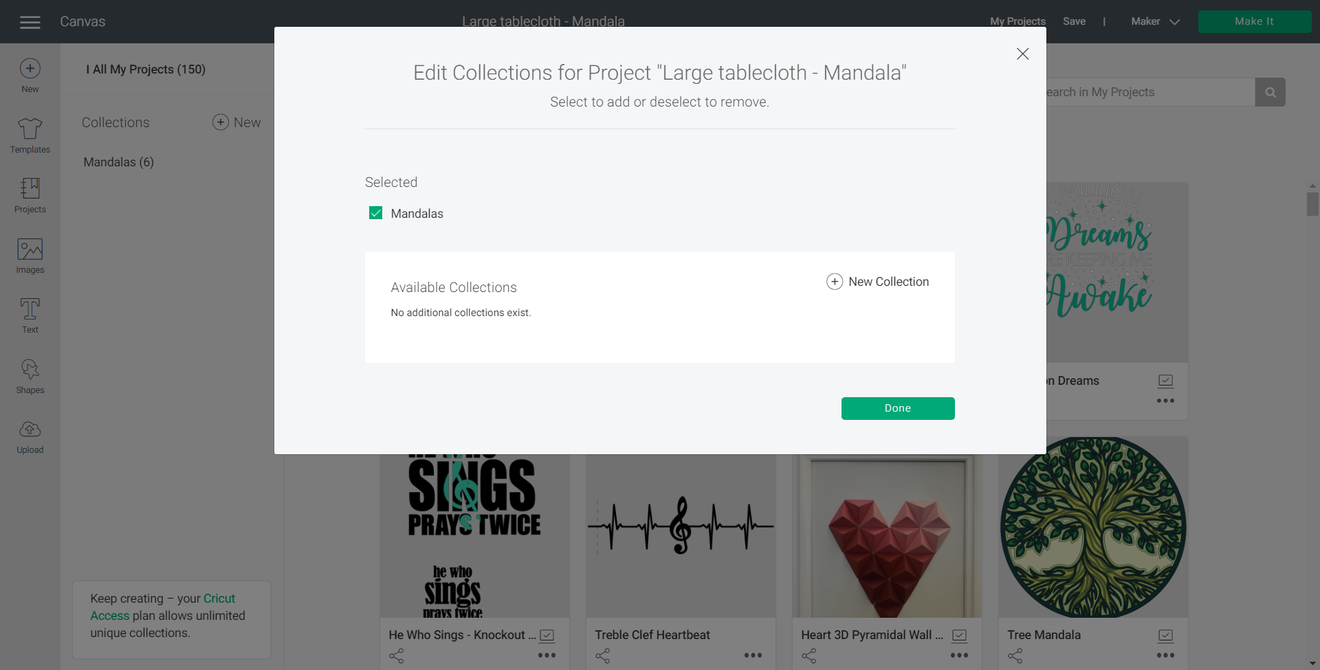 Using My Stuff and Collections in Design Space – Help Center