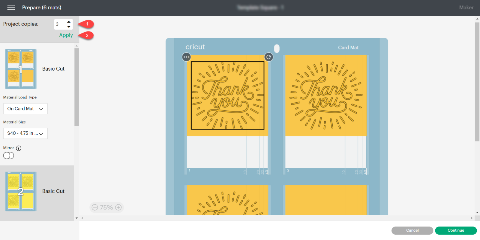 Cricut Card Mat 2 x 2 – Help Center