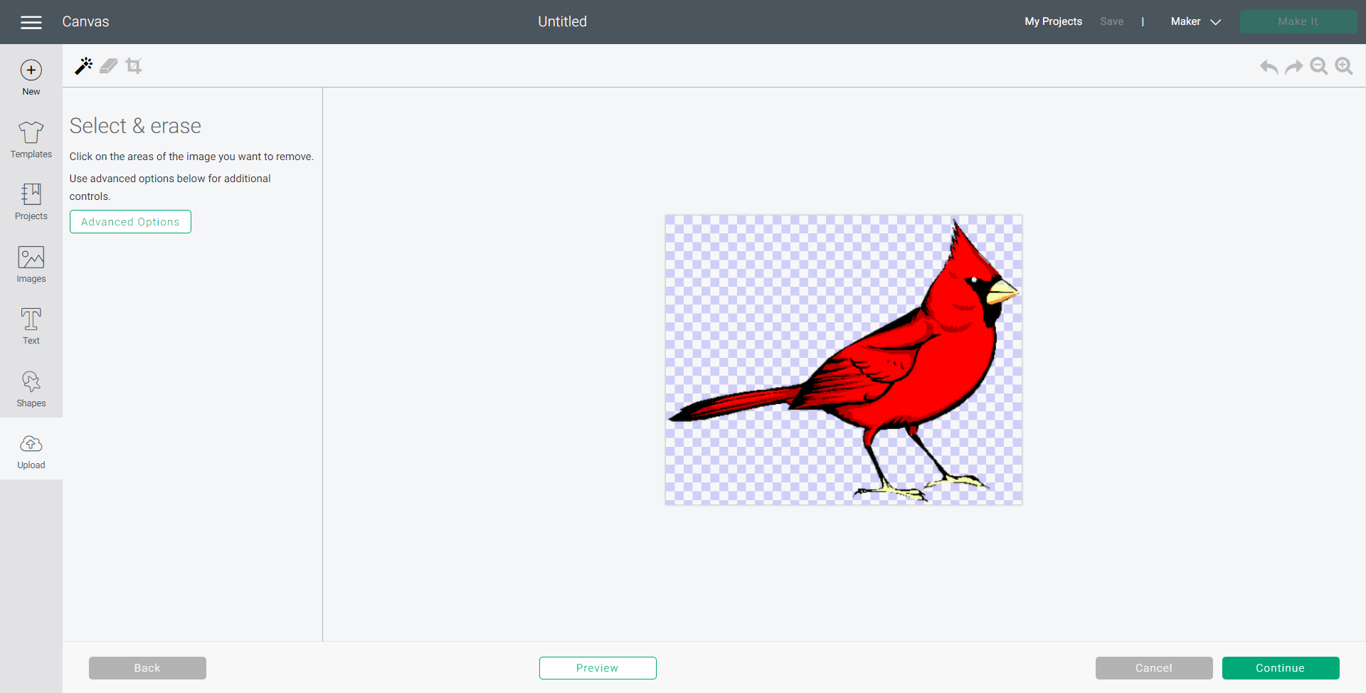 How To Crop An Image Or Remove Part Of An Image In Cricut Design 